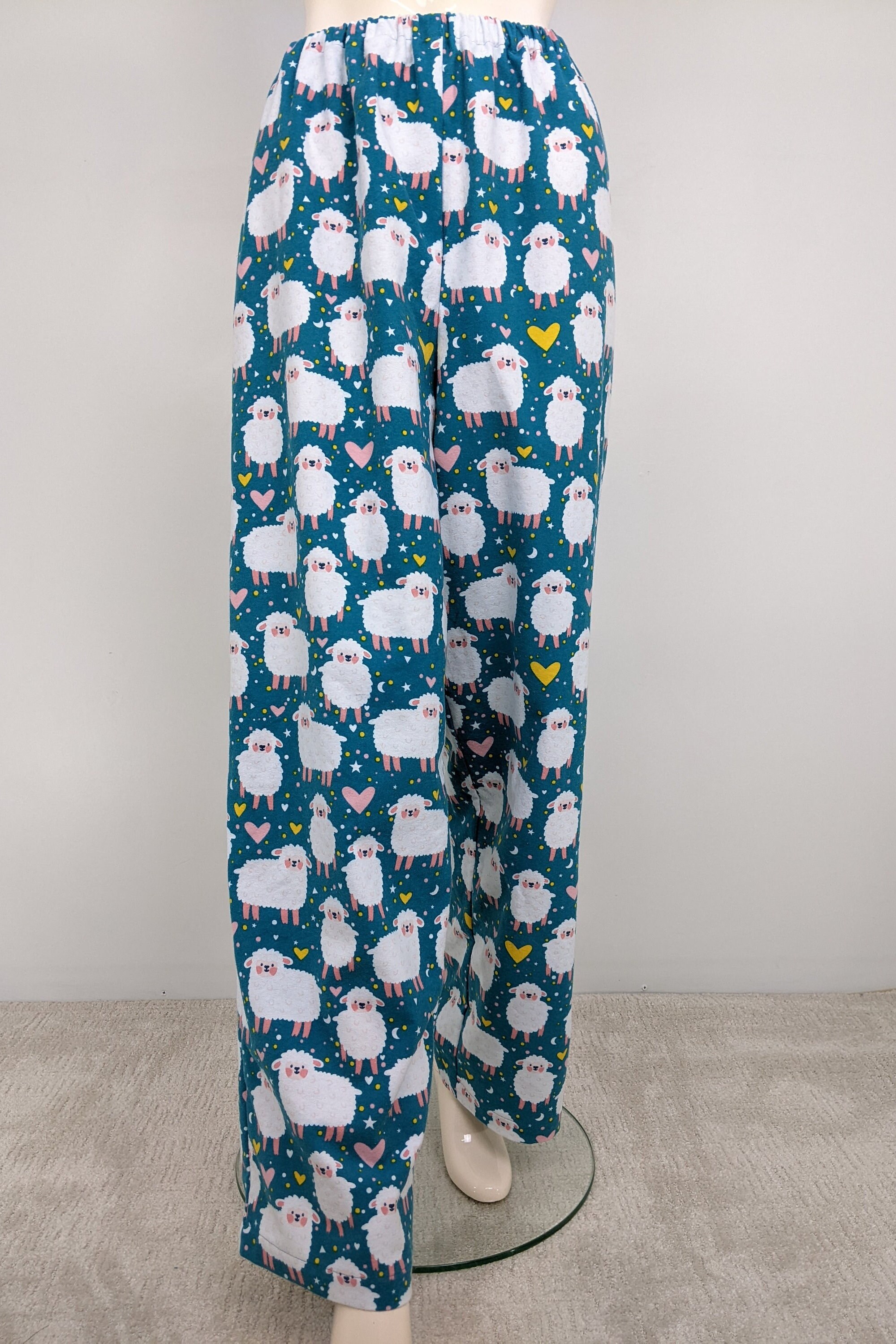 Sheep Print Pajama Pants / Women Soft Flannel Pajama Bottoms / - Etsy