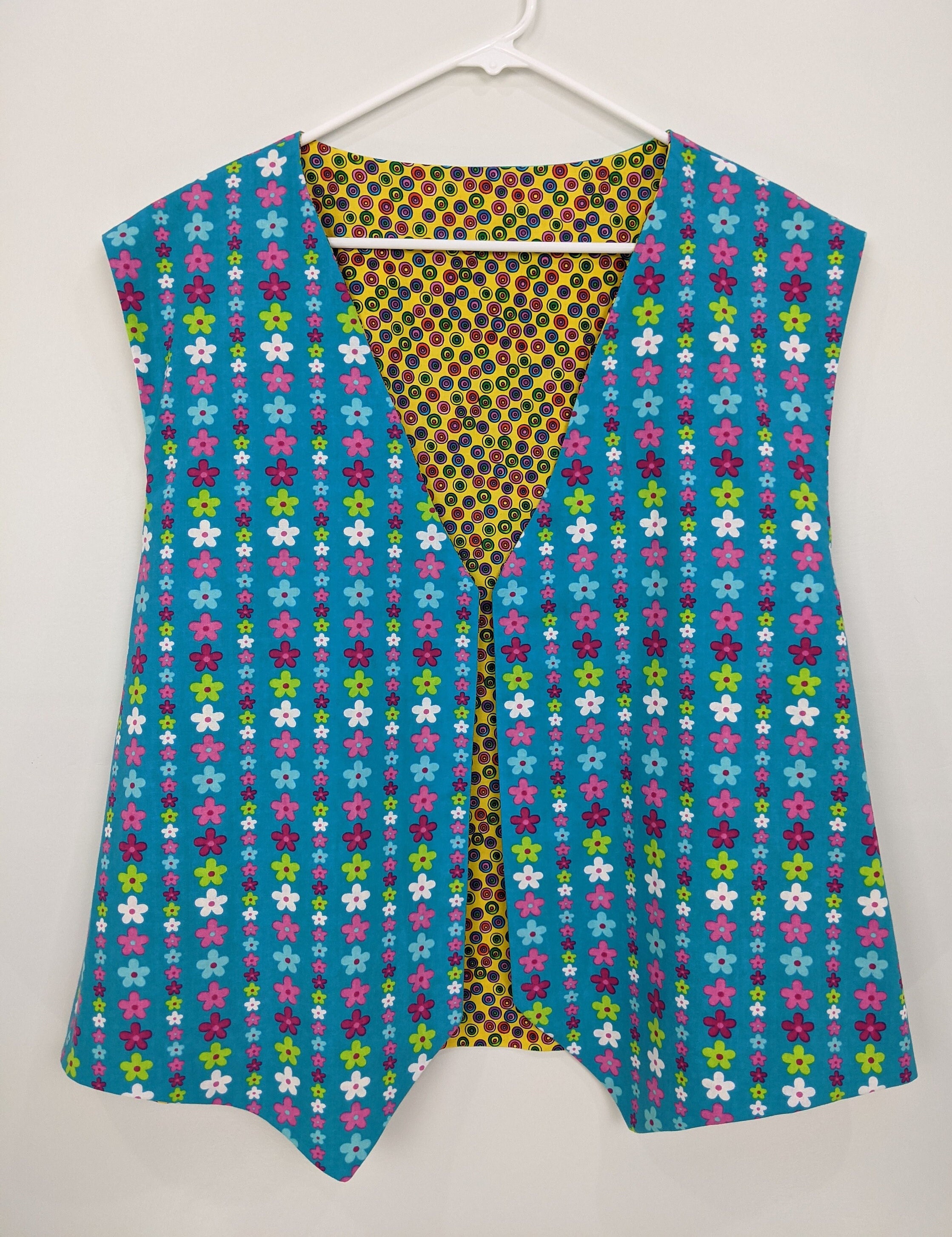 Clown Vest With Large Bow Ties Men / Women Open Front Tunic - Etsy