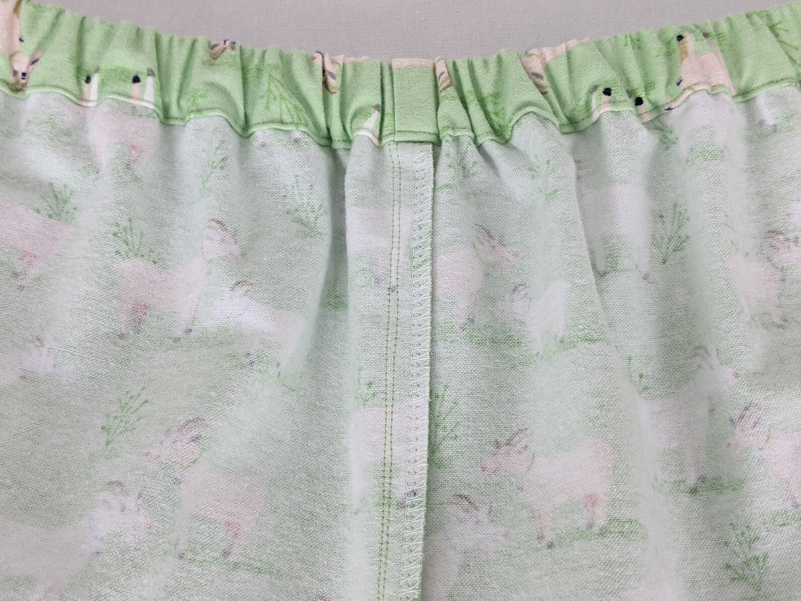 Goat Print Pajama Pants, Women Loose Fit Flannel Pants, Elastic Waist ...