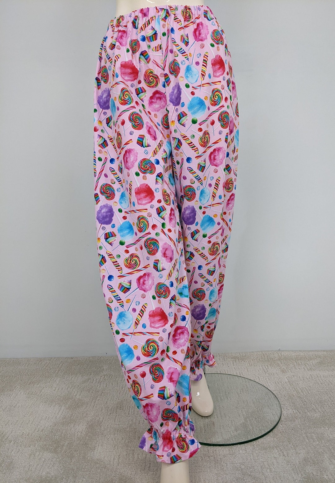Candy Print Costume Pants, Men / Women Clown Clothing, Novelty Cotton ...