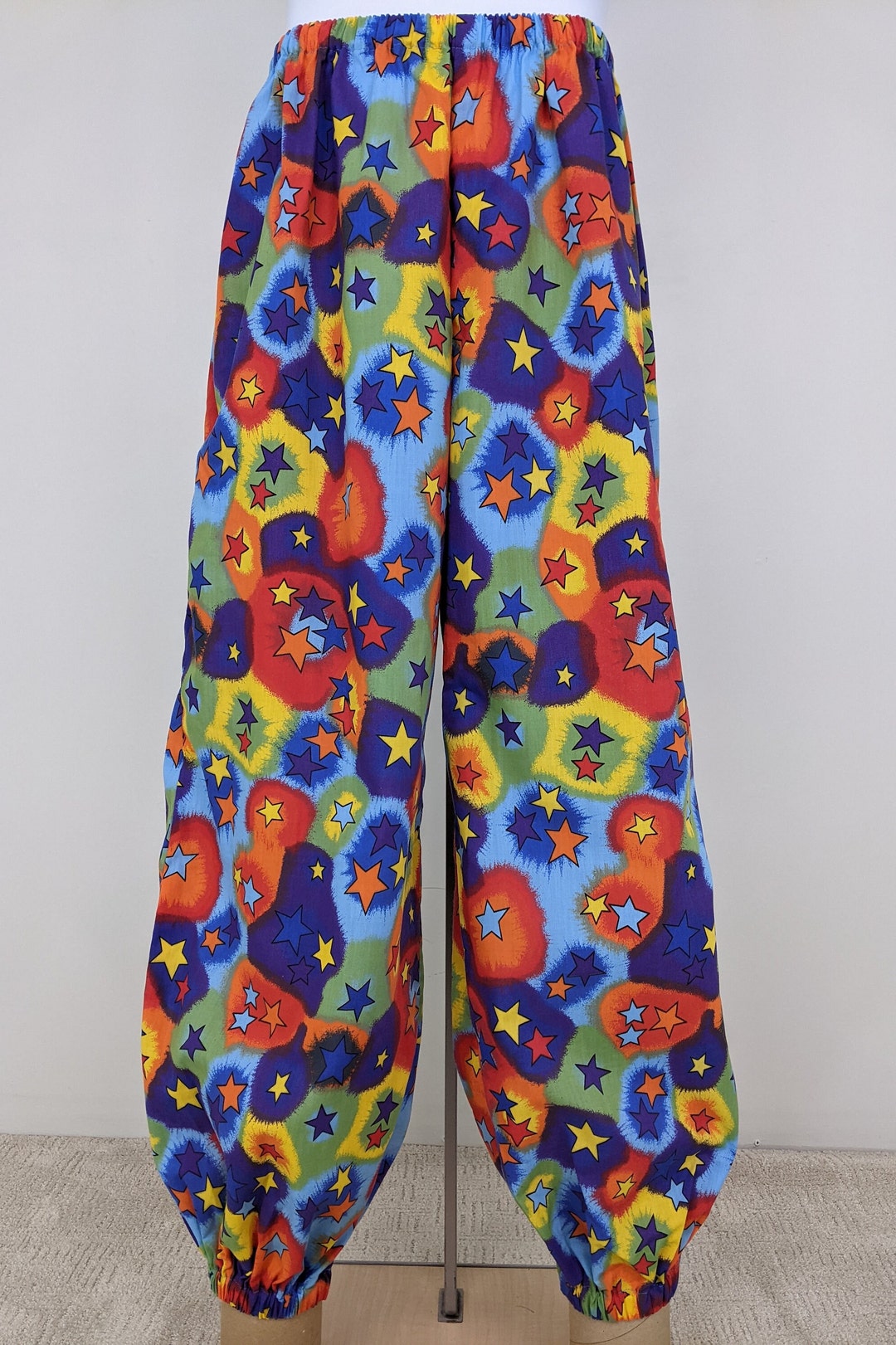 Star Print Clown Pants: Adult Circus Costume, Gender Neutral - Etsy