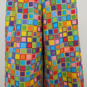 Checkered Clown Pants, Multi - Colored Circus Costume, Adult Oversized ...