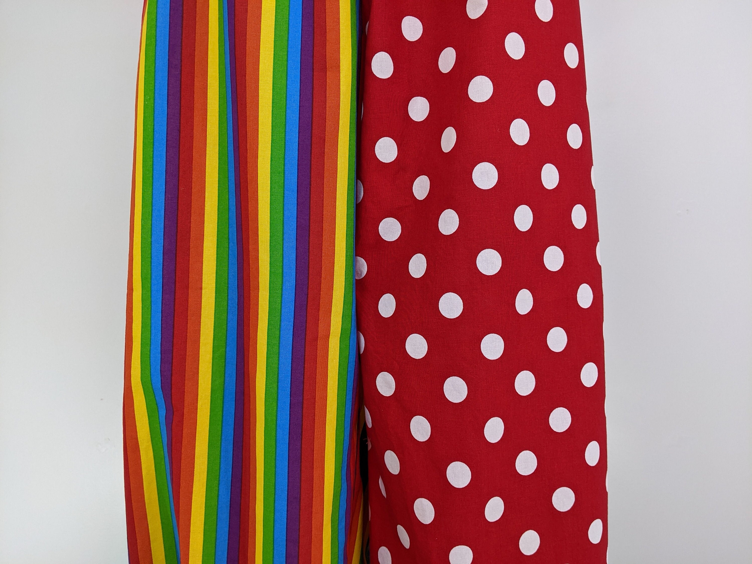Rainbow Stripe & Polka Dot Clown Pants - Adult Costume - Etsy
