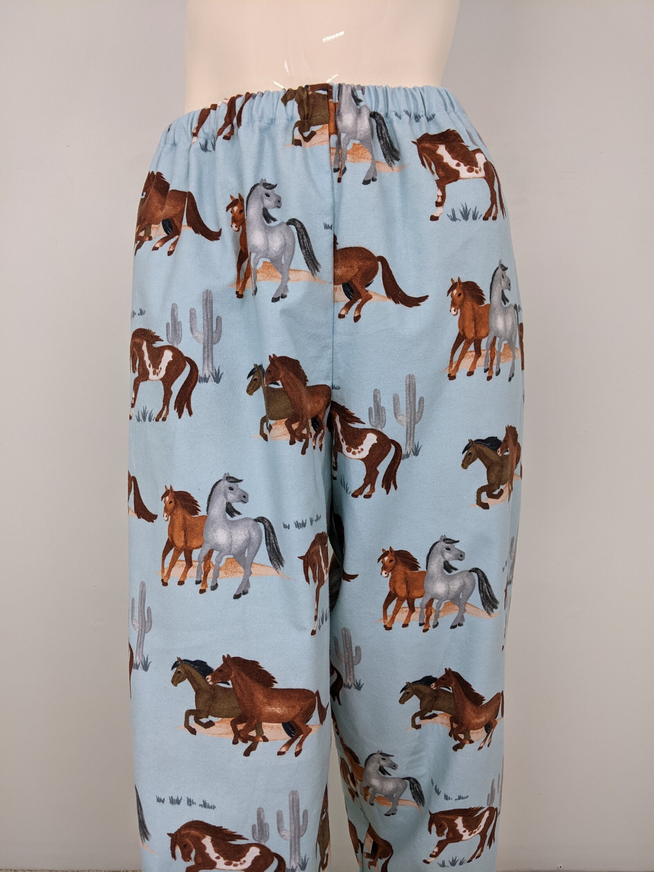 Horse Print Flannel Pajama Pants: Women's Soft Lounge Wear - Etsy