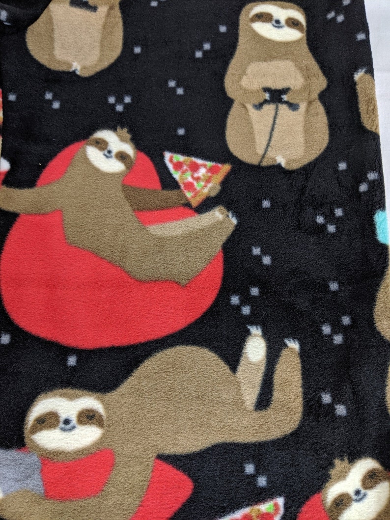 Sloth Pajama Pants Fleece Lounge Wear Sloths Partying and - Etsy