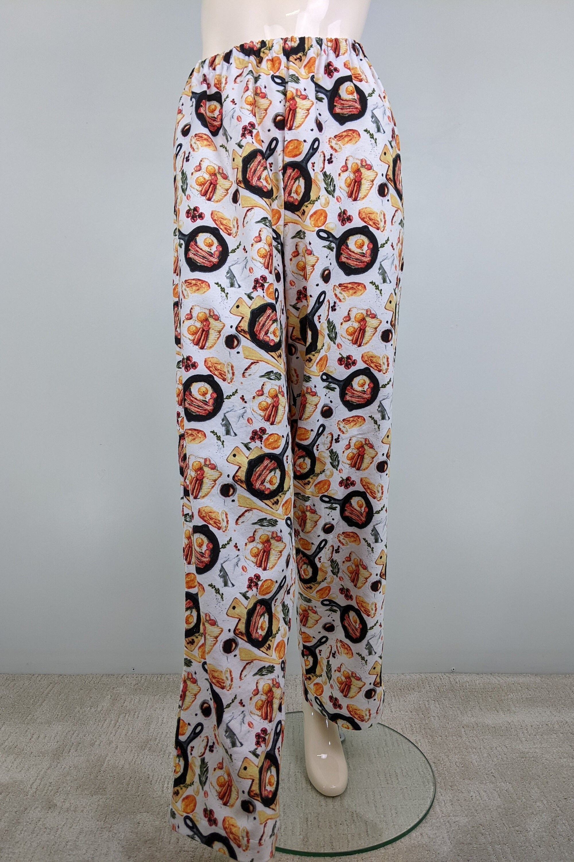 Breakfast Print Pajama Pants Women Flannel Comfy Pants Pull - Etsy