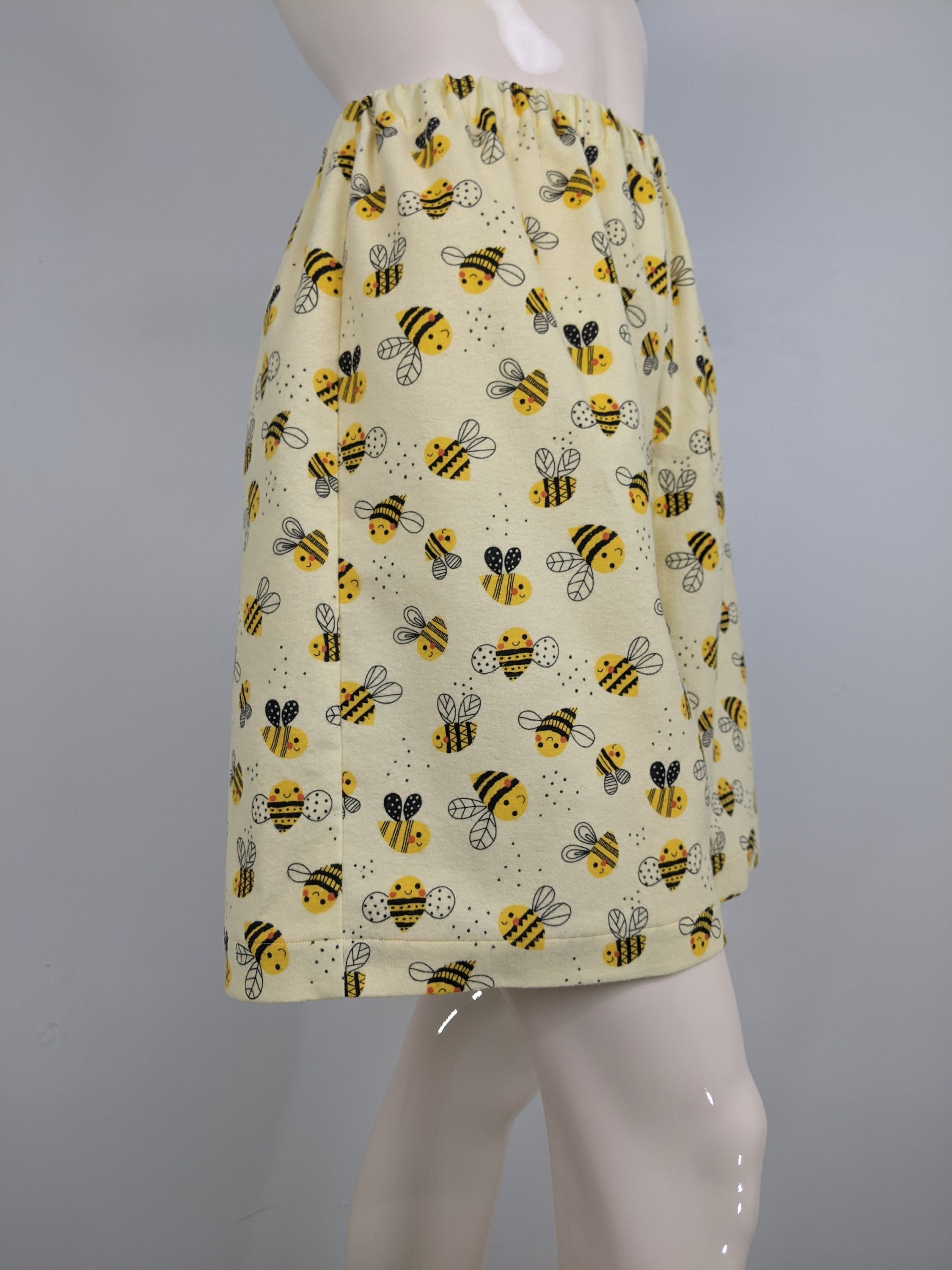 Bee Print Pajama Shorts Women Soft Flannel Night Clothes - Etsy