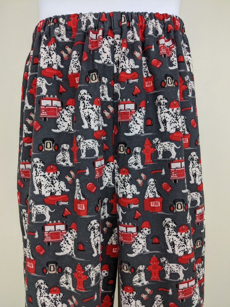 Firefighter Print Pajama Pants Men Flannel Sleep Wear - Etsy