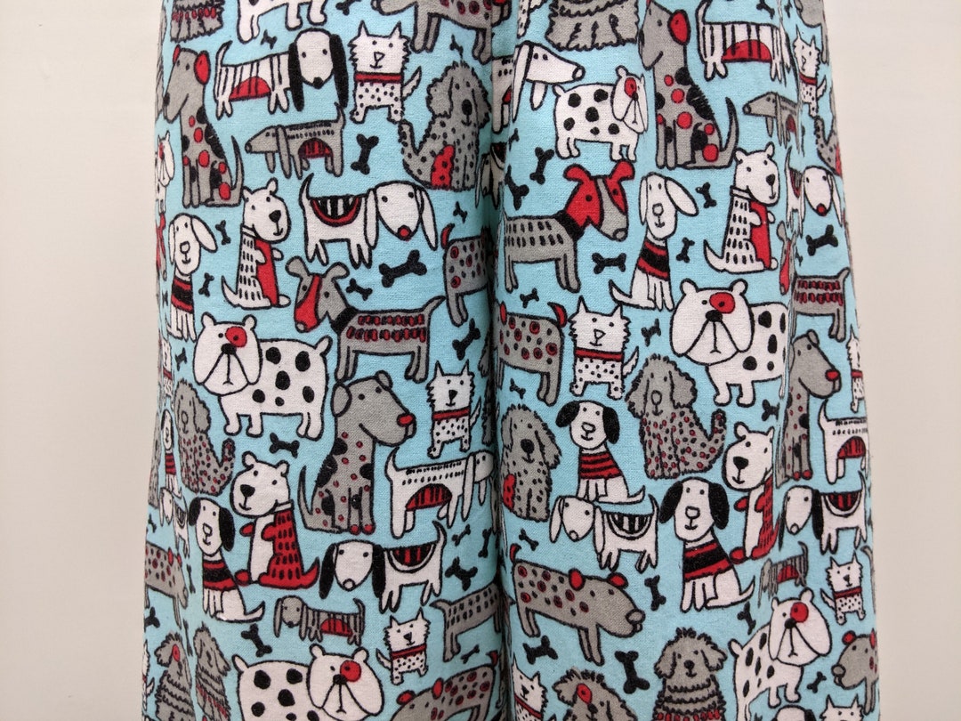 Dog Print Pajama Pants Women Soft Flannel Lounge Wear Pajama - Etsy