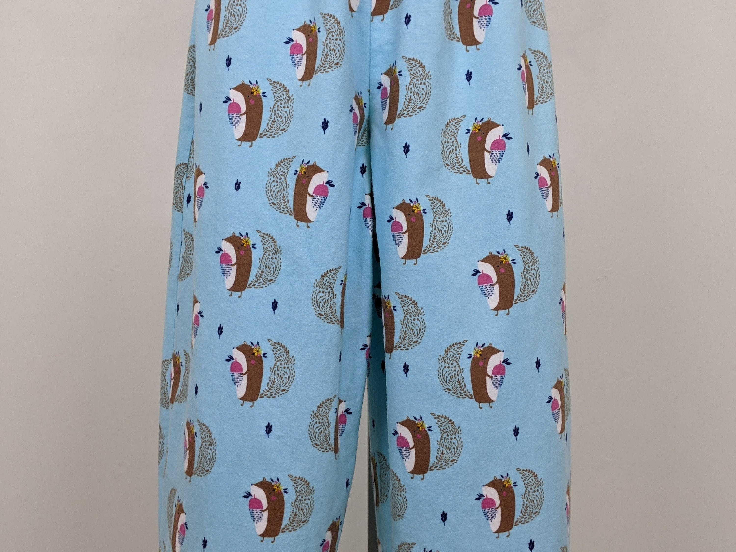 Squirrel print pajama pants for women animal print pajama | Etsy