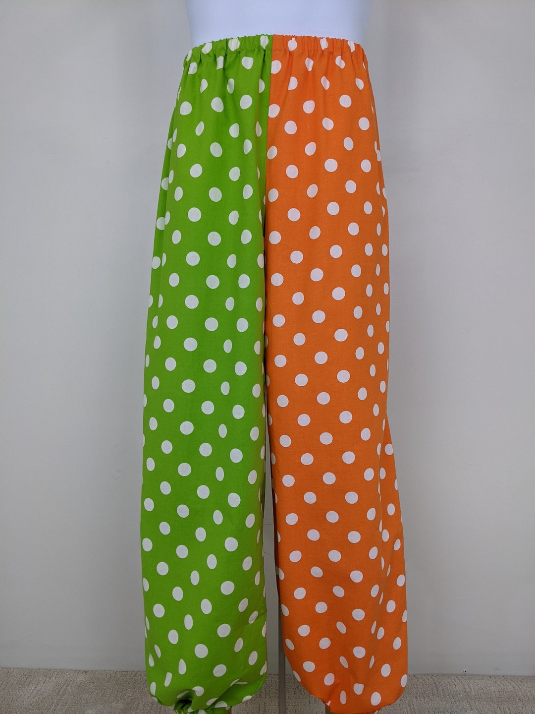 Polka Dot Clown Pants, Men / Women Quirky Festival Outfits, High ...