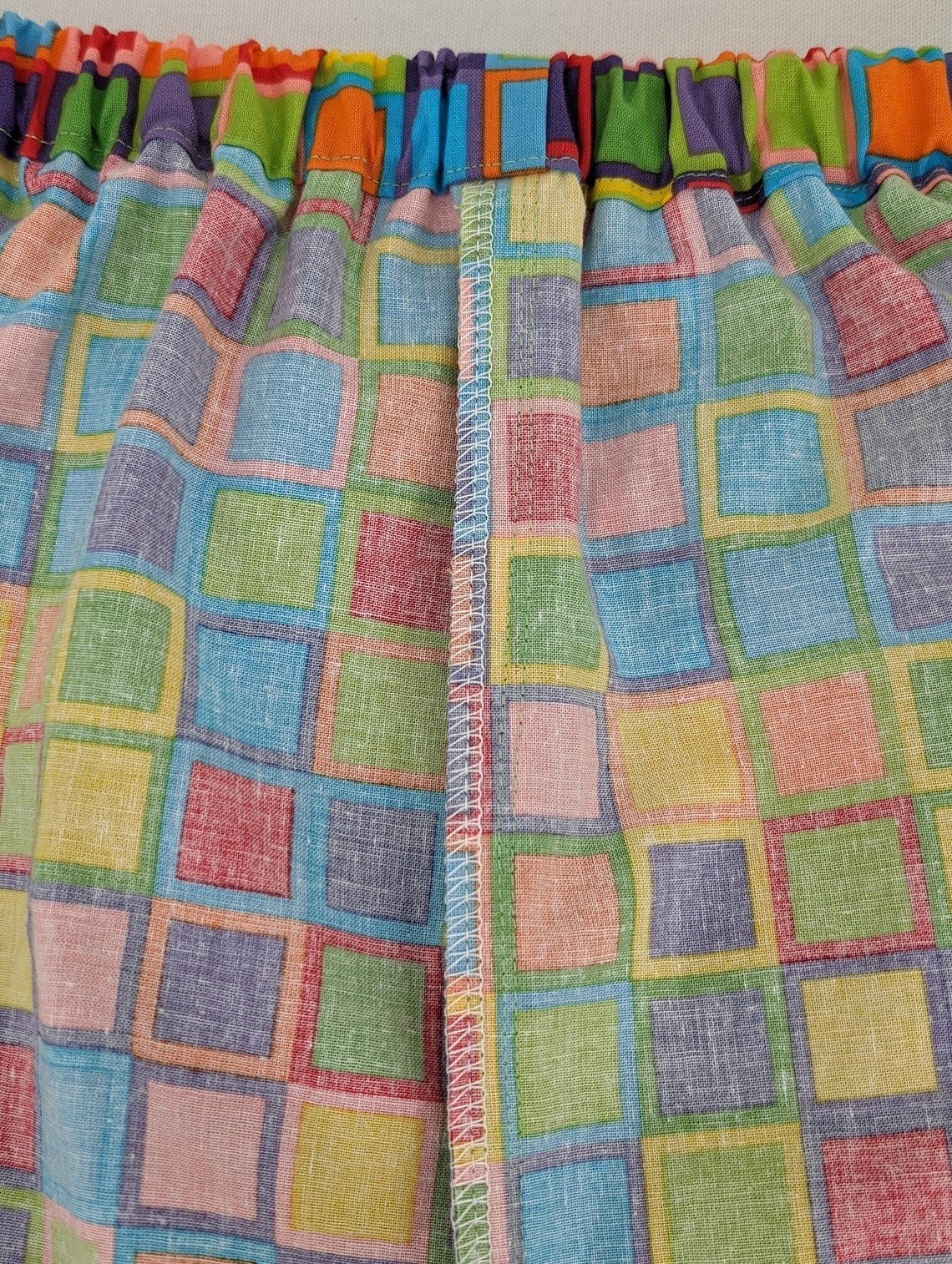 Checkered Clown Pants, Multi - Colored Circus Costume, Adult Oversized ...