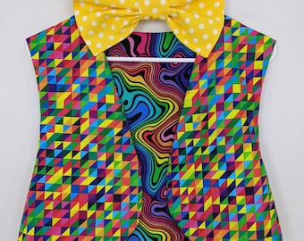 Adult Costume Vest With Large Bow Tie Men / Women Clown - Etsy