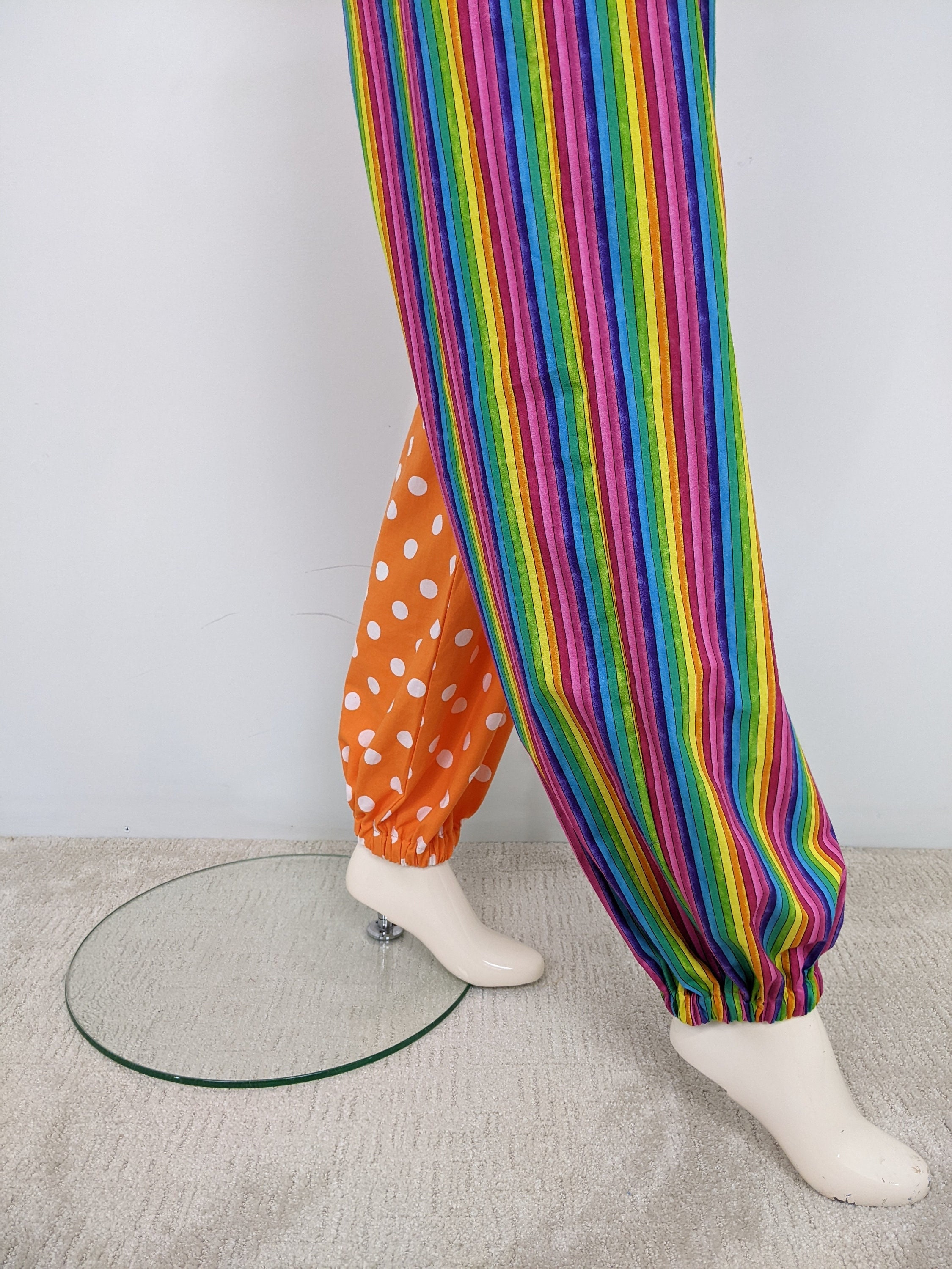 Adult Costume Pants Men / Women Clown Clothing Multi Colored - Etsy