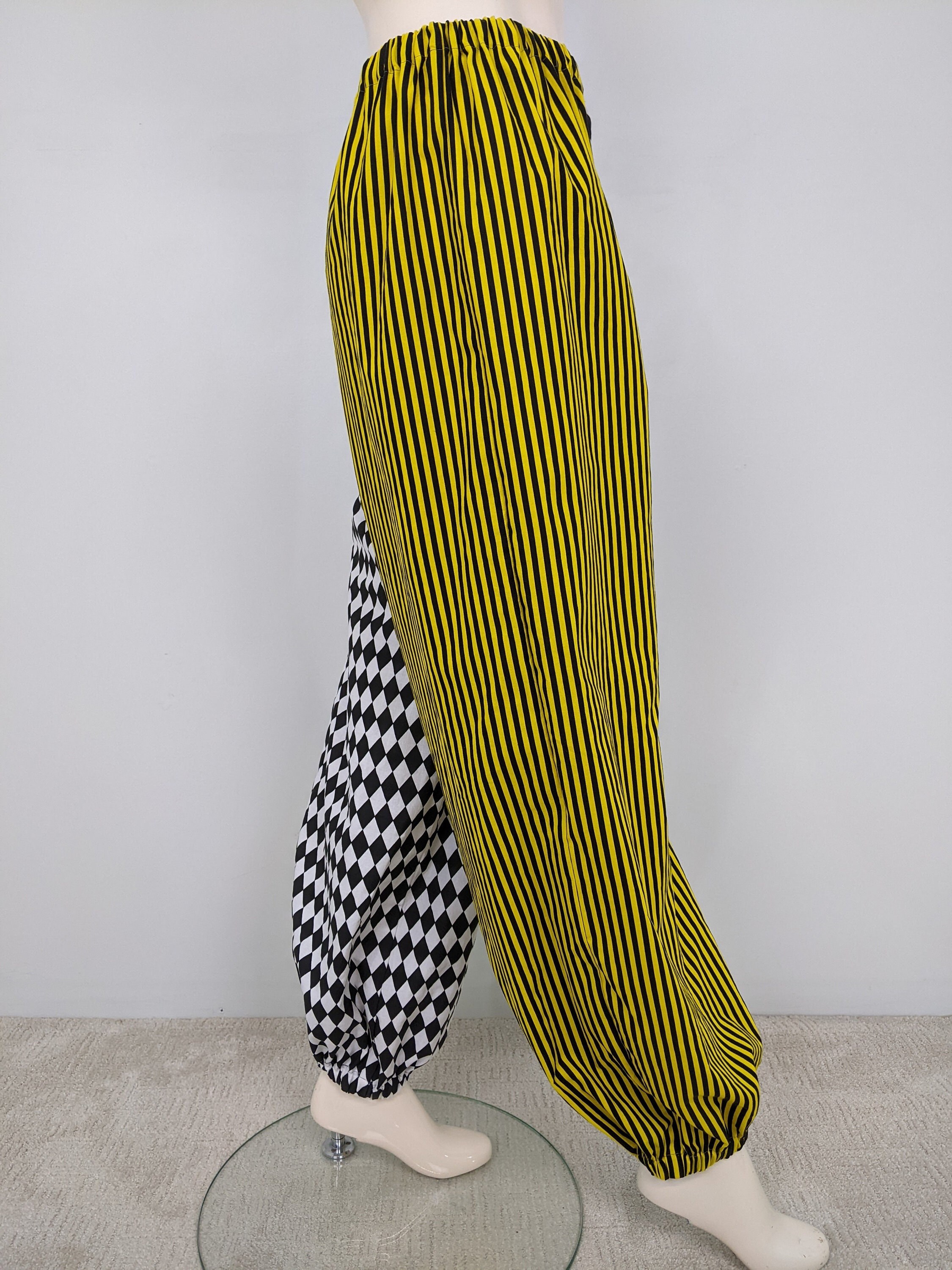 Adult Costume Pants Multi Patterned Clown Clothing Men / - Etsy