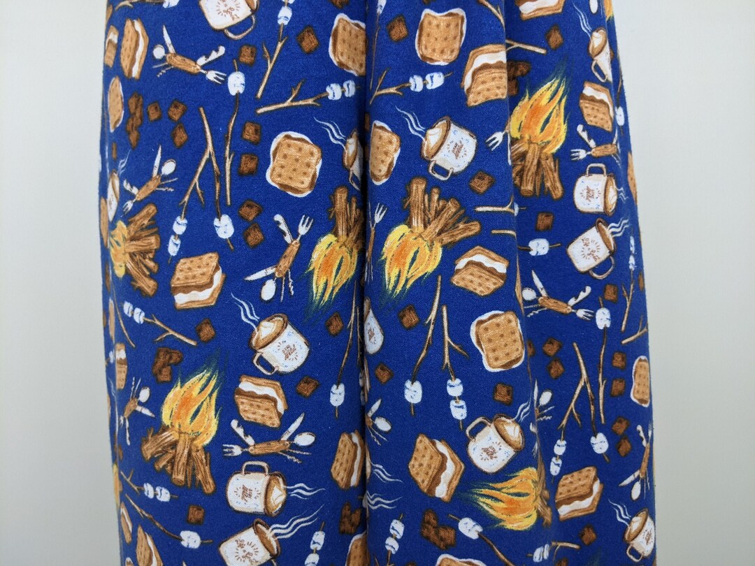 Camping Print Pajama Pants, Women Soft Comfy Pants, Smore's Print ...