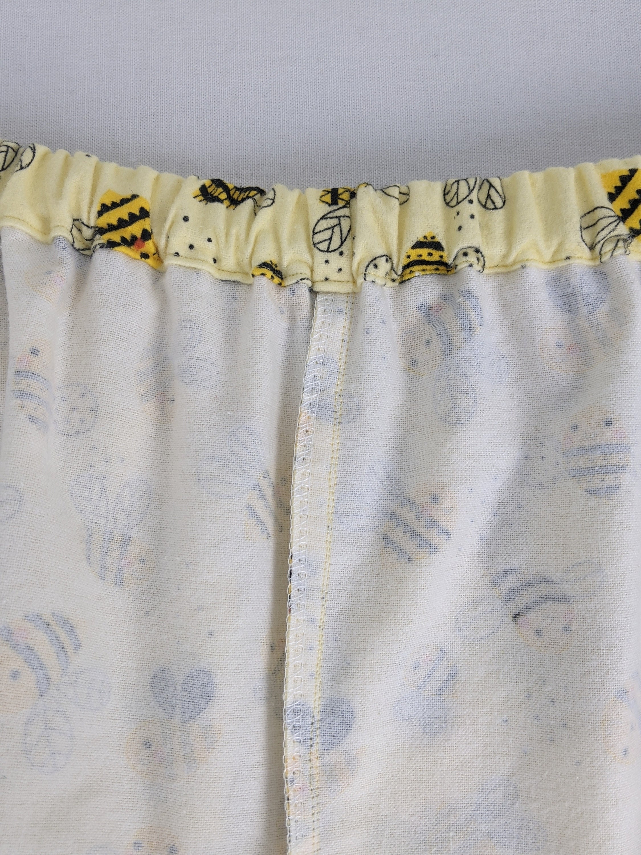 Bee Print Pajama Shorts Women Soft Flannel Night Clothes - Etsy
