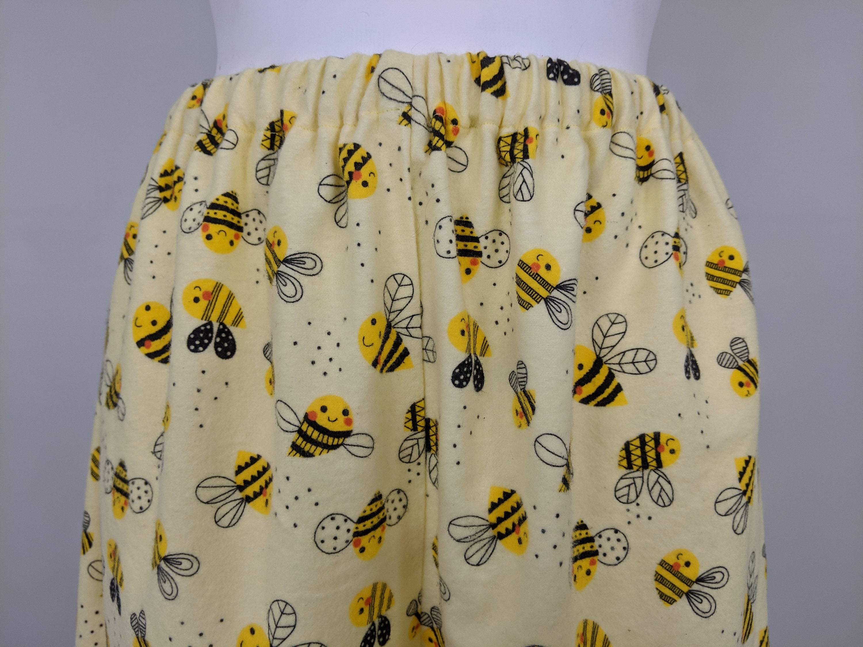 Bumble Bee Print Pajama Pants Women Elastic Waist Flannel - Etsy