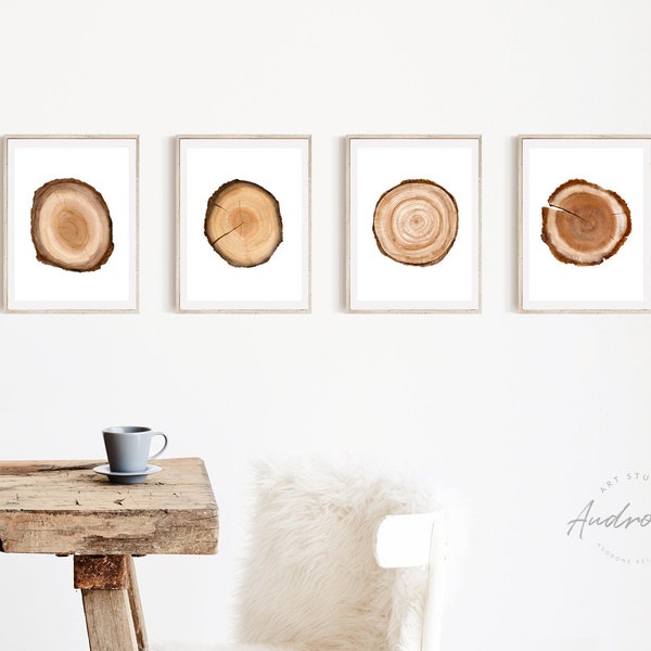 Tree Stump Print - Etsy