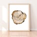 Tree Ring Printable Wall Art, Tree Stump Instant Digital Print Download ...
