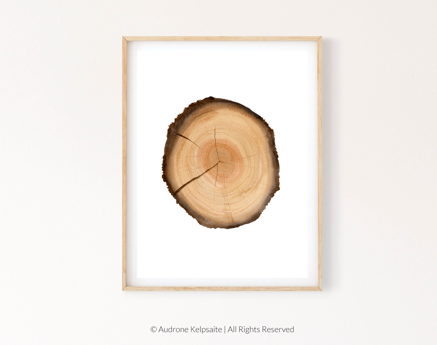 Tree Ring Printable Wall Art Tree Stump Instant Digital Print - Etsy Canada