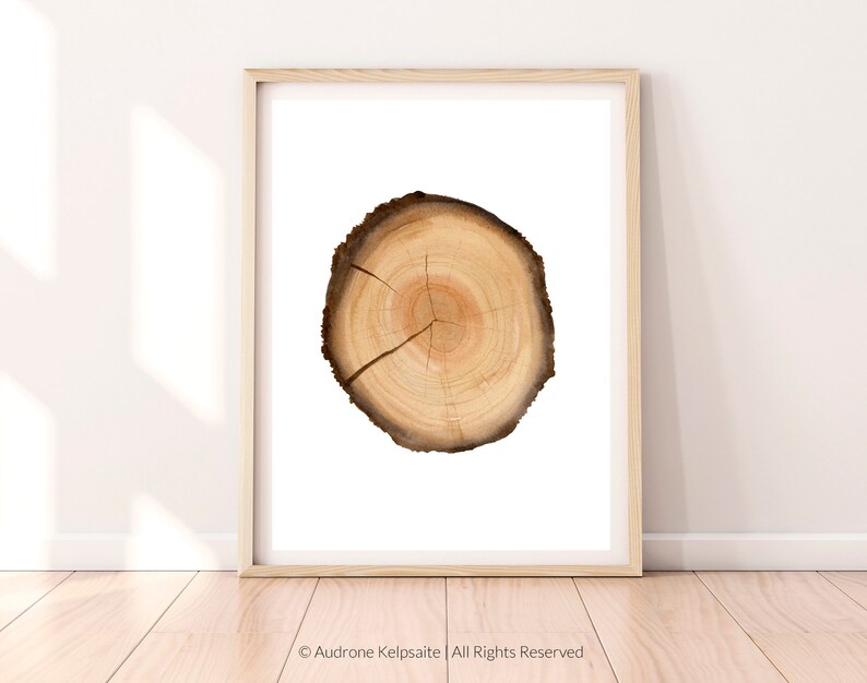 Tree Ring Printable Wall Art Tree Stump Instant Digital Print - Etsy Canada