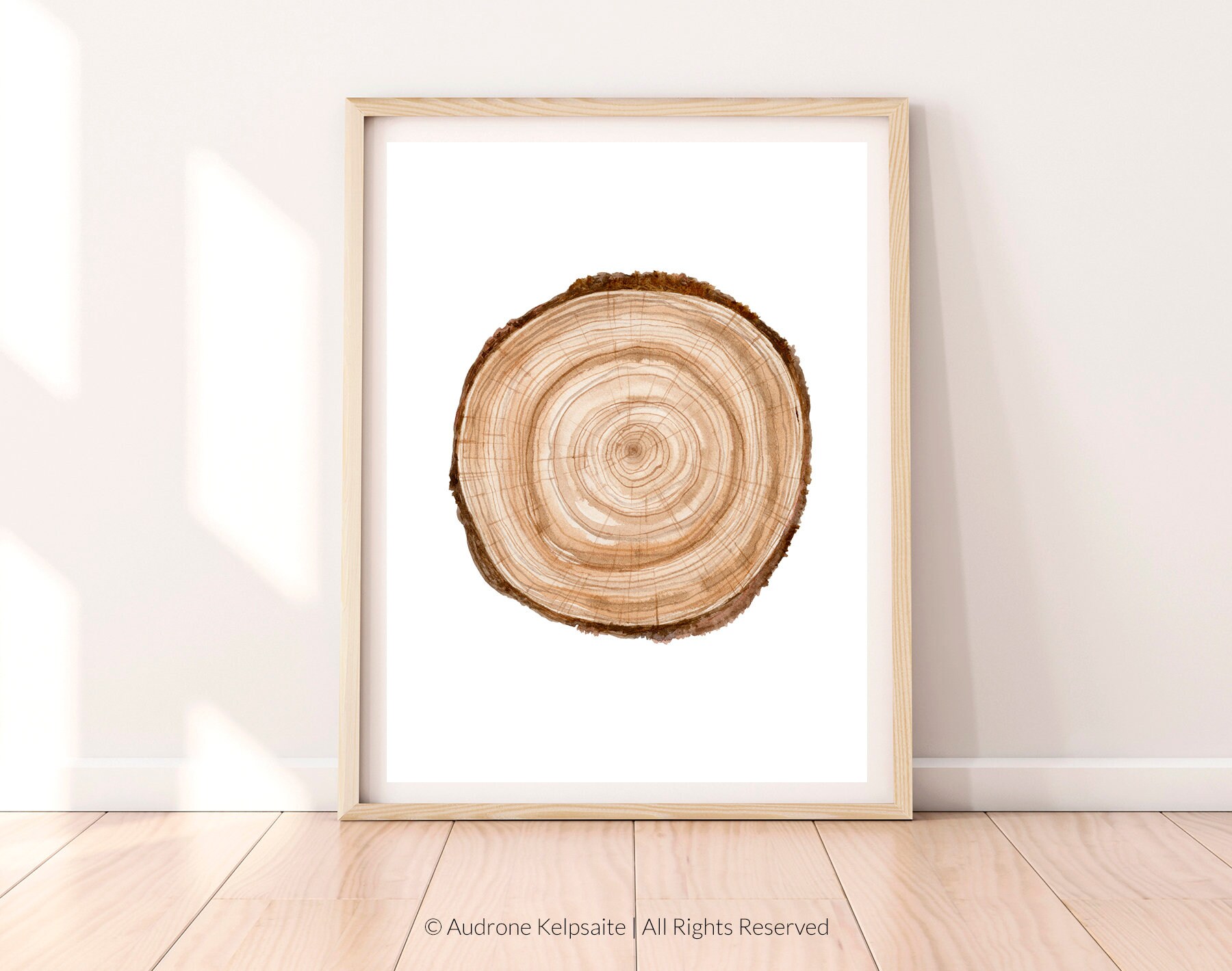 Tree Ring Printable Wall Art Tree Stump Instant Digital Print - Etsy