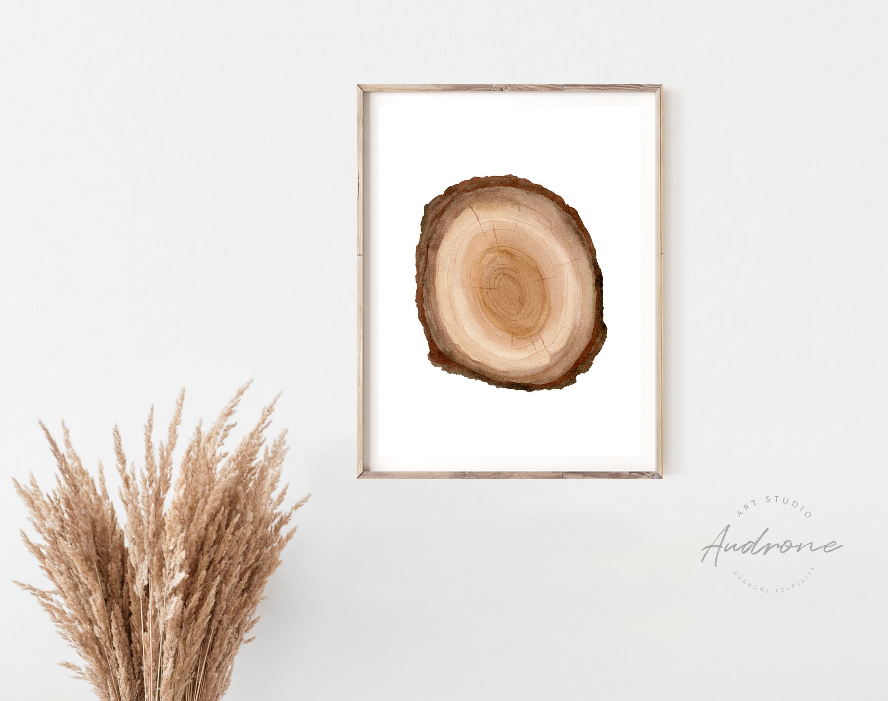 Tree Ring Printable Wall Art Tree Stump Instant Digital Print | Etsy