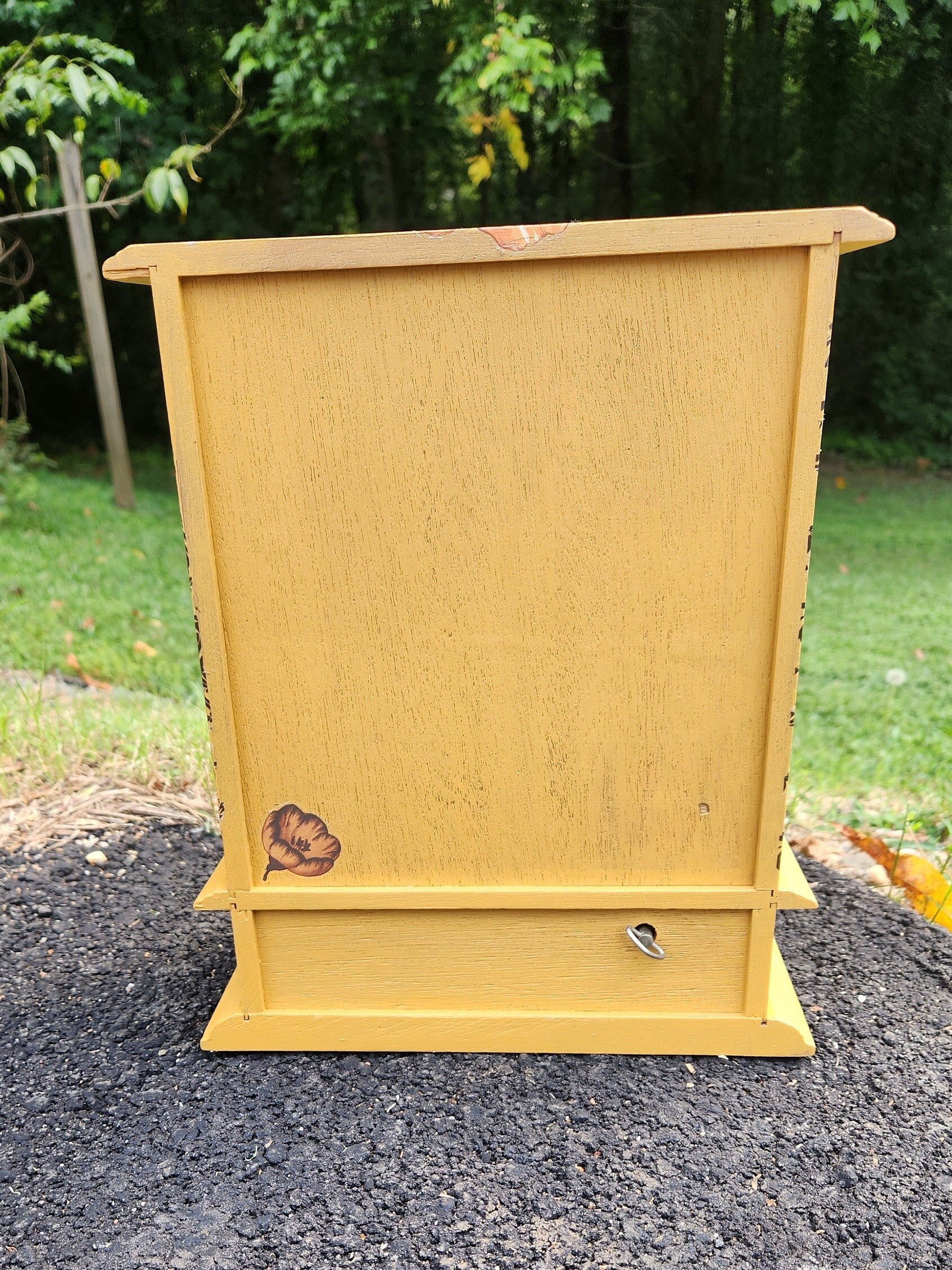 Yellow Jewelry Box, Floral Yellow Jewelry Box, Fall Vibes - Etsy