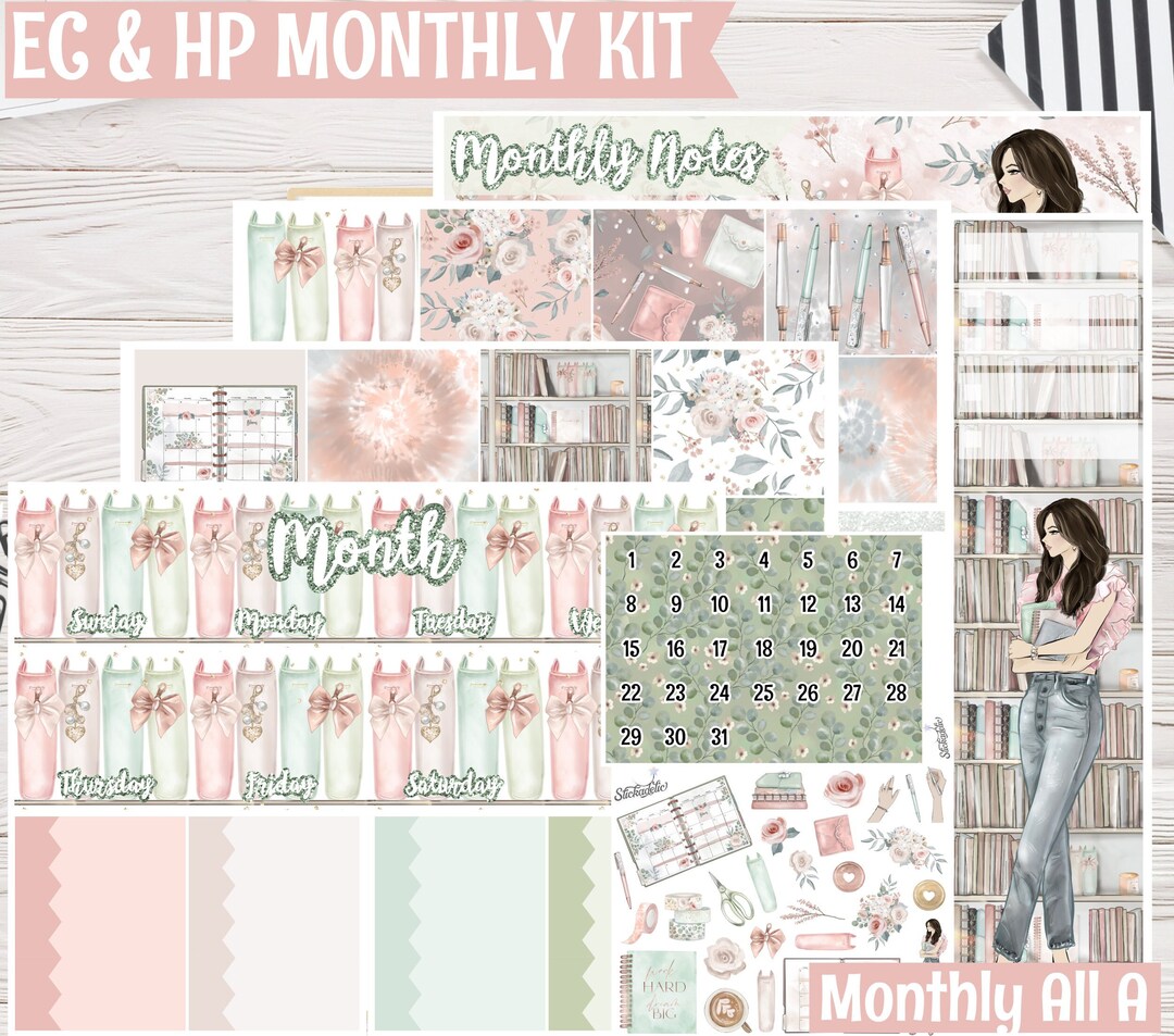 My Planner Life Monthly Kit | Erin Condren Life Planner, Deluxe Monthly ...