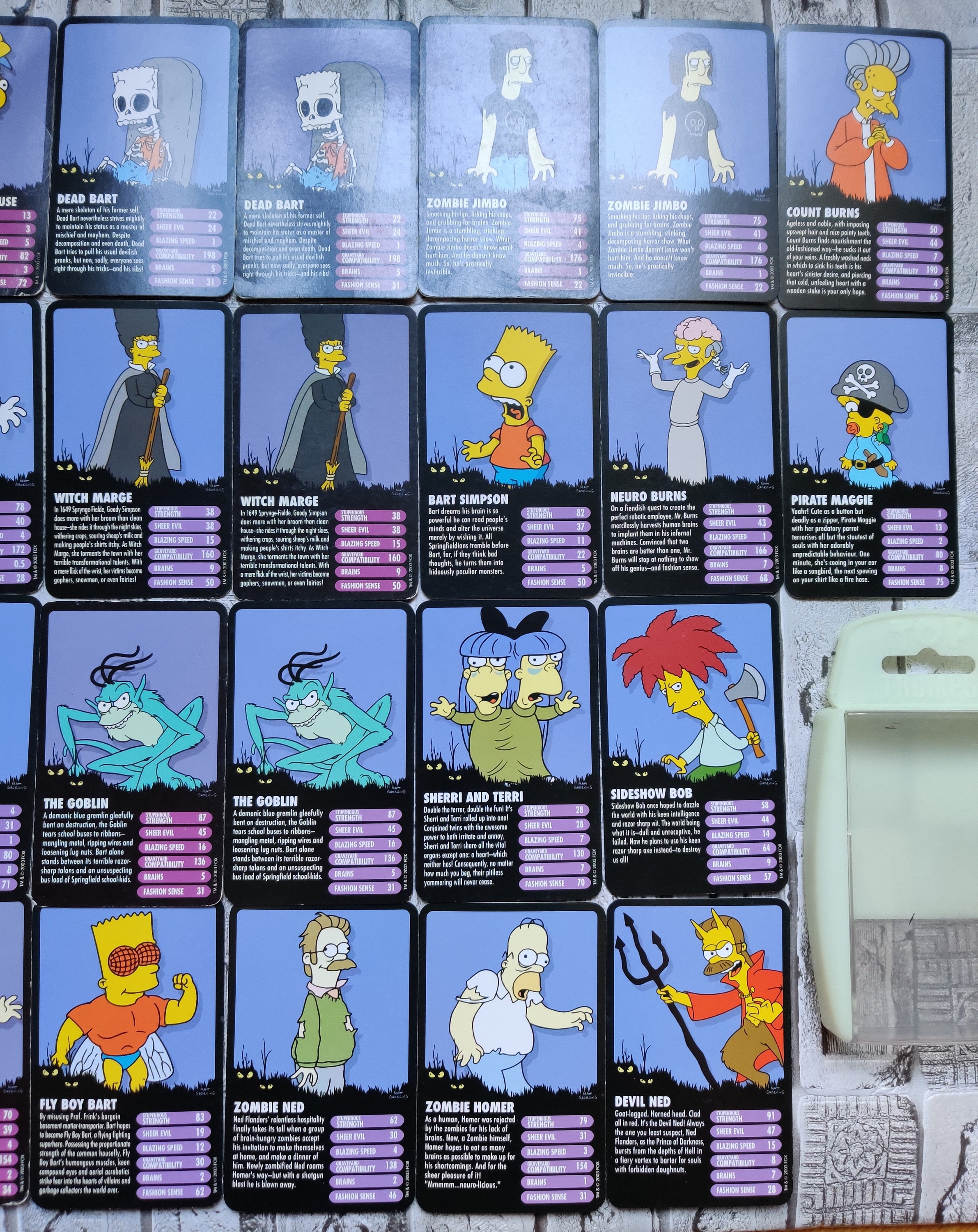 The Simpsons Horror Edition card game Top Trumps card game | Etsy