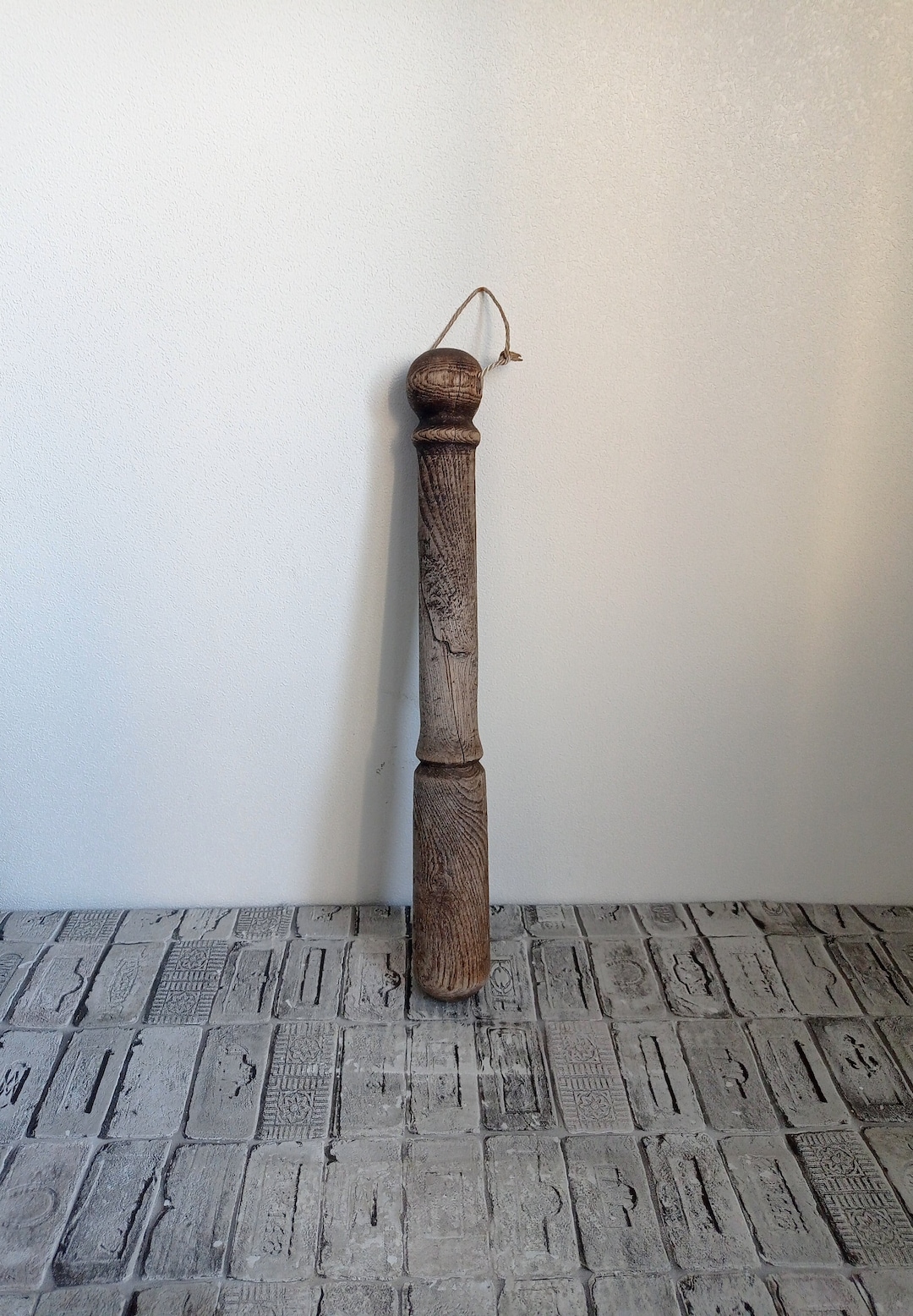 Vintage Wooden Pestle, Wooden Stick, Rustic Decor, Old Wooden Pestle ...