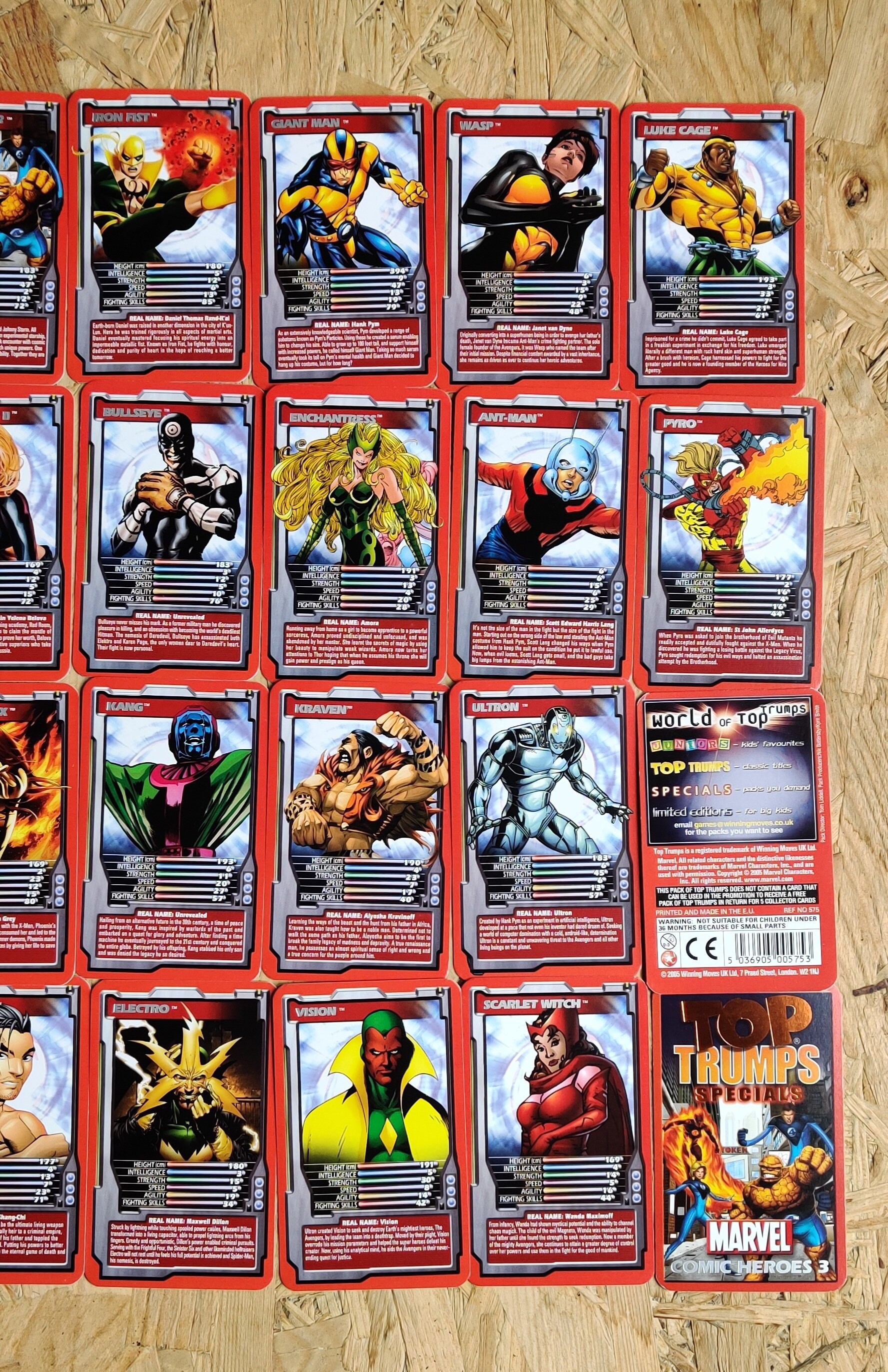 Marvel Superheroes card game Top Trumps card game Deck of | Etsy