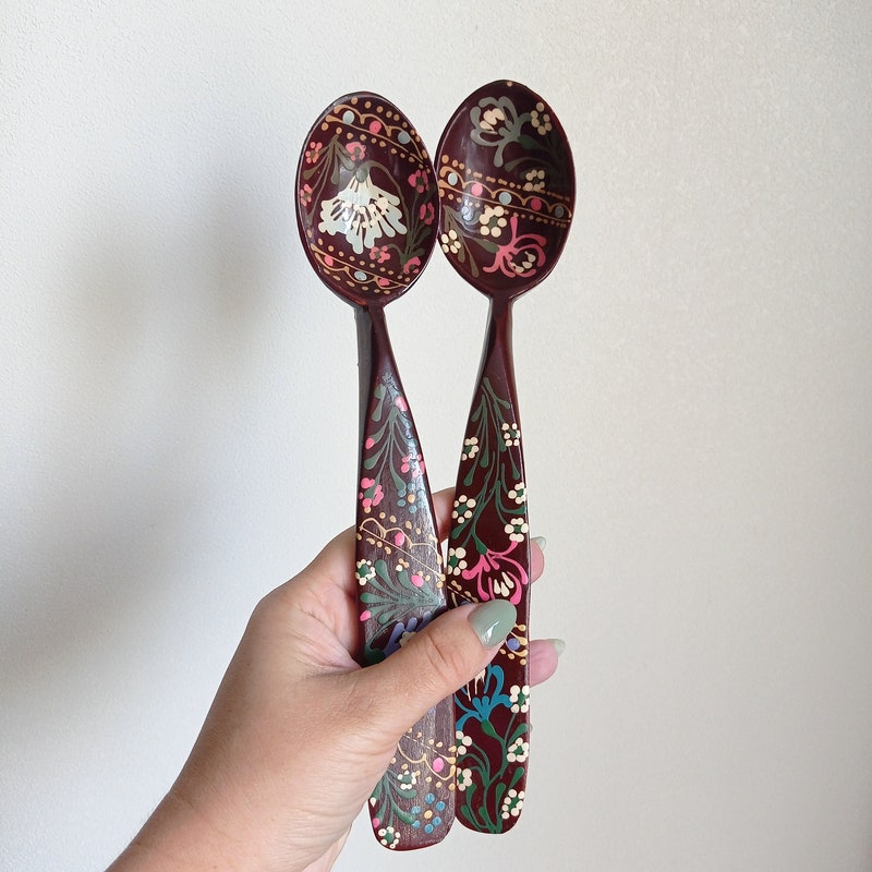 Painted Spoons - Etsy