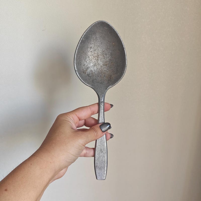 Large Metal Cooking Spoon - Etsy