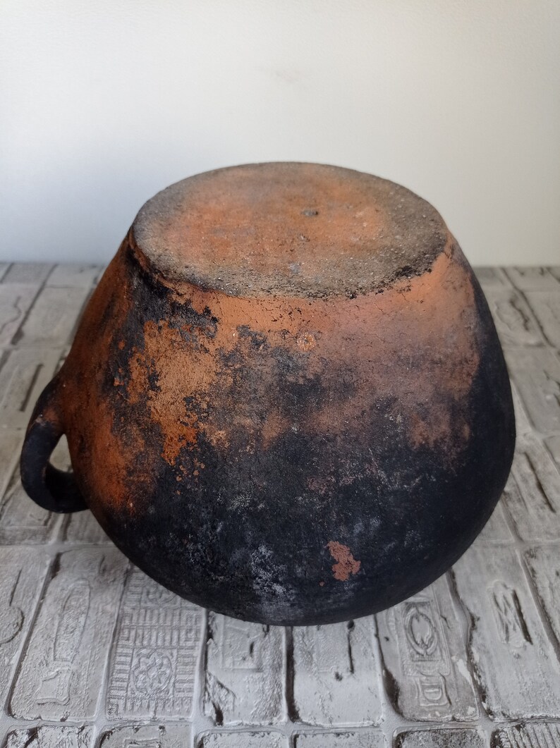 Vintage Clay Pot Old Clay Pot Antique Vessel Wabi Sabi - Etsy