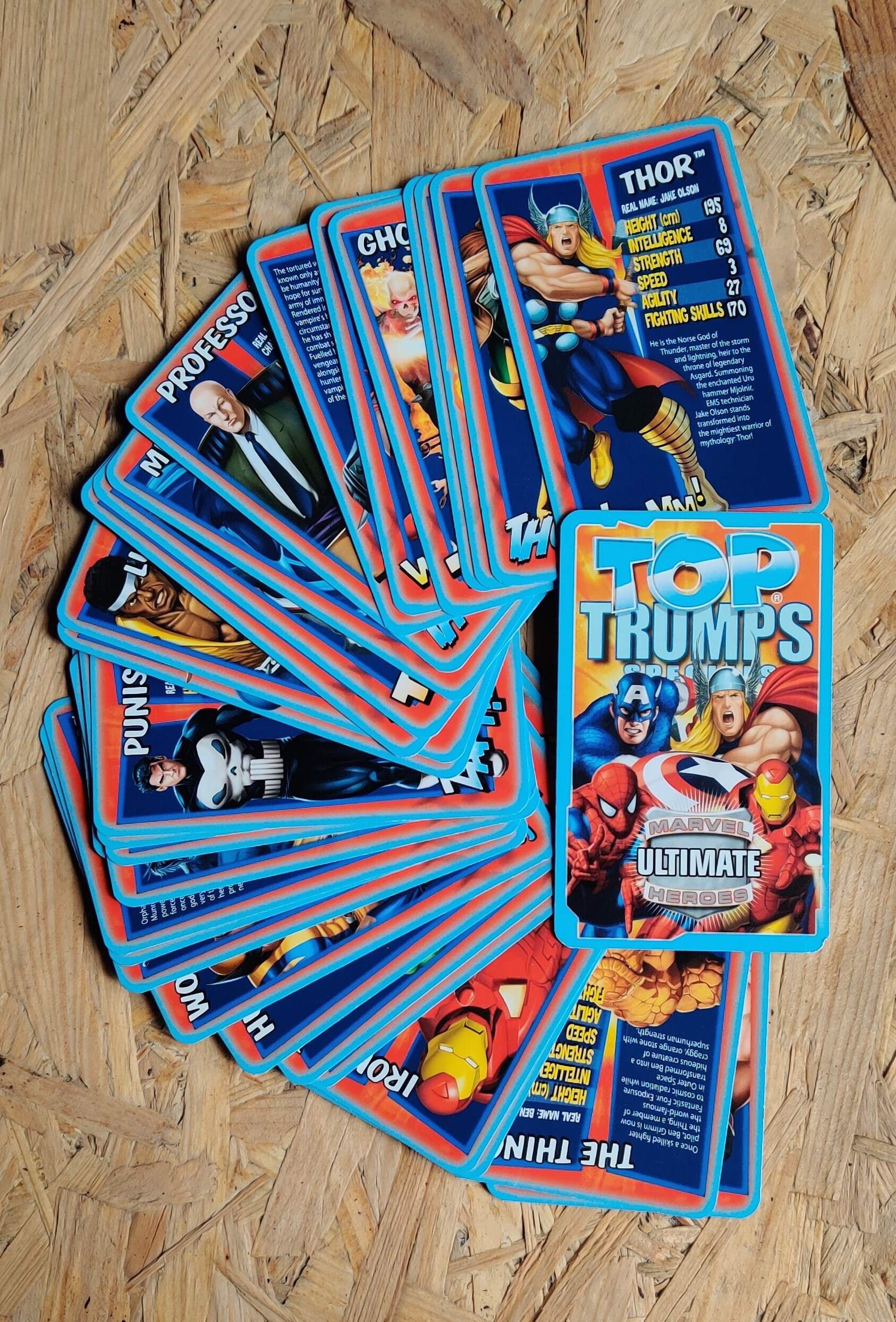 Marvel Superheroes card game Top Trumps card game Deck of | Etsy
