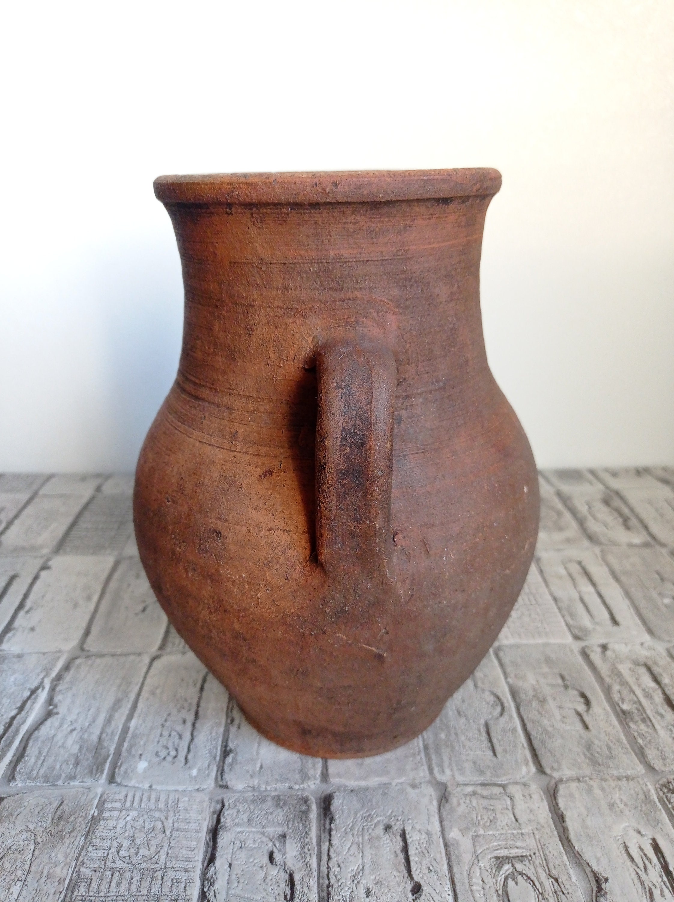 Vasija De Barro Antigua Vasija De Cerámica Jarrón Wabi Sabi Etsy México