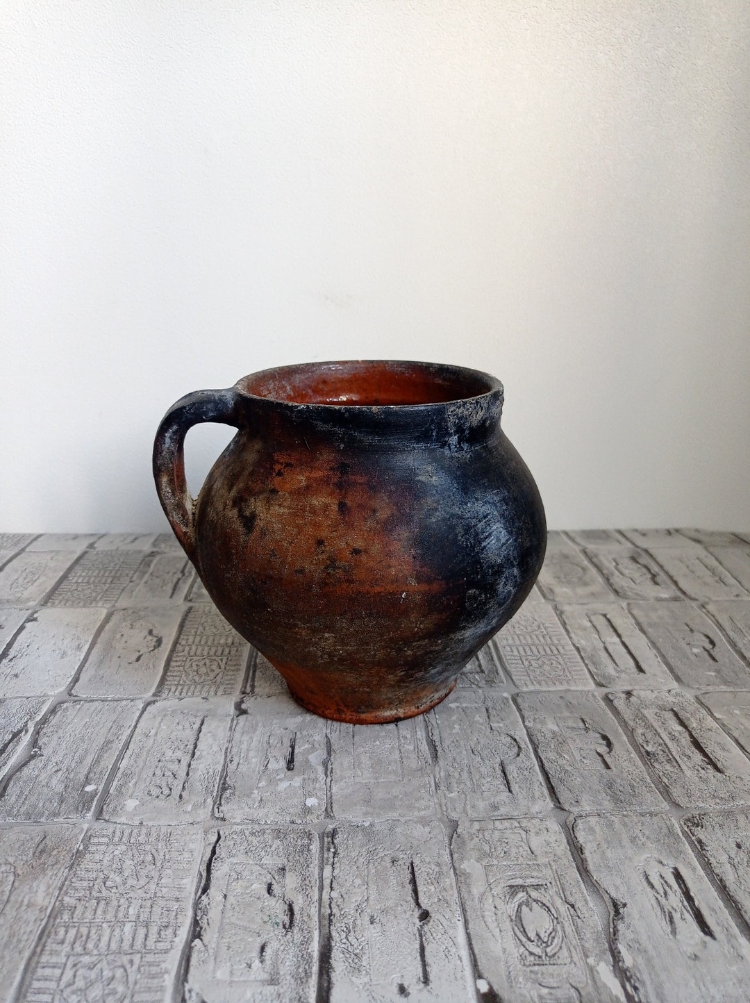 Small Vintage Clay Pot Rustic Clay Vase Wabi Sabi Pot - Etsy