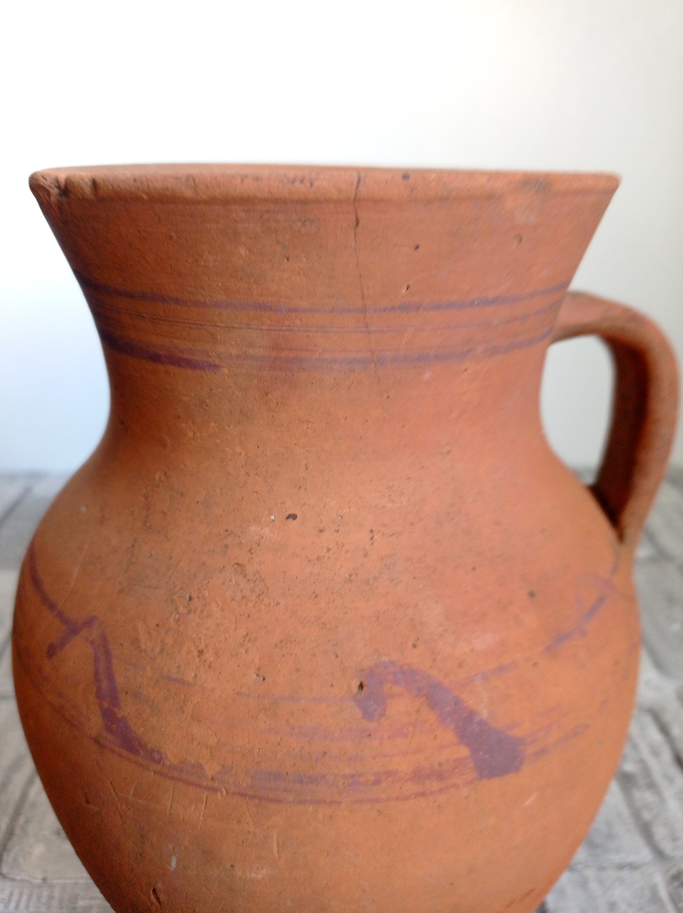Rustic Clay Vase Wabi Sabi Vessel Primitive Clay Pot - Etsy