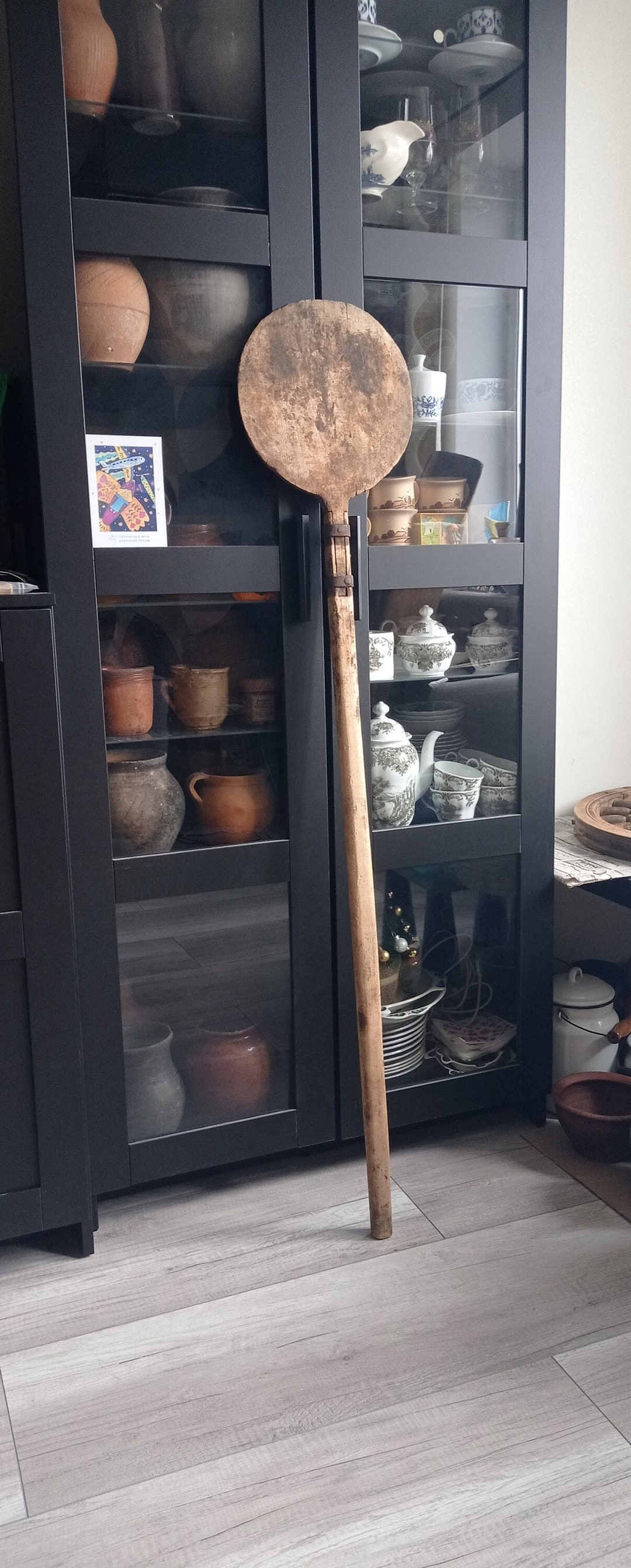 Antique Wooden Bread Shovel, Rustic Kitchen, Vintage Wooden Shovel for ...