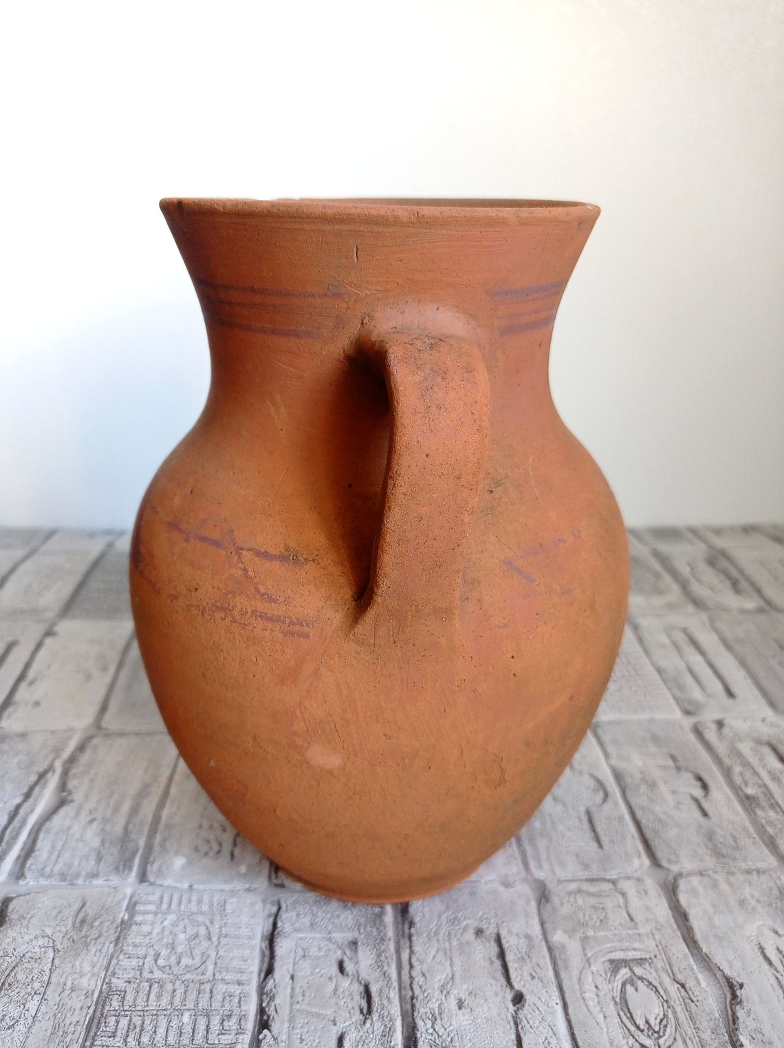 Rustic Clay Vase Wabi Sabi Vessel Primitive Clay Pot - Etsy