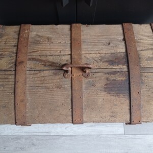 Large Rustic Storage Chest, Antique Wooden Big Stroage Chest Box ...