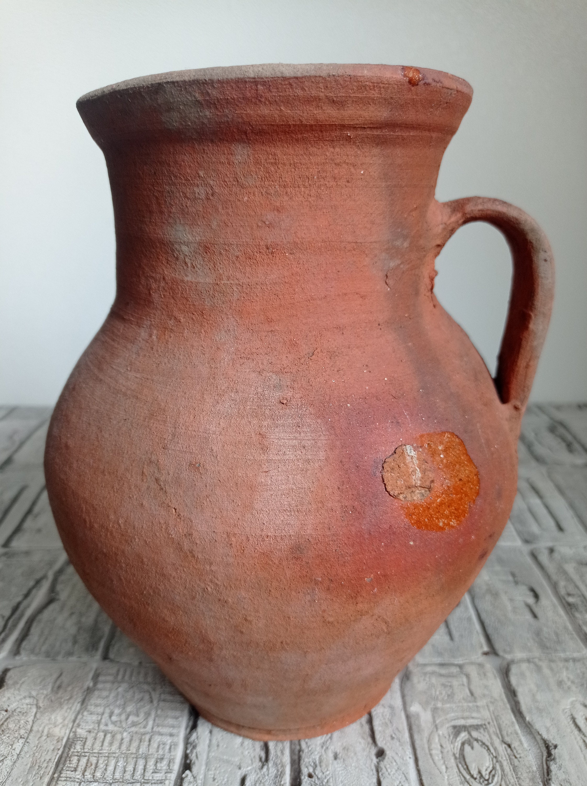 Antique Clay Vase Primitive Clay Pot Vintage Clay Vase - Etsy