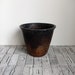 Vintage Clay Pot, Old Baking Pot, Rustic Vase, Old Black Clay Planter ...