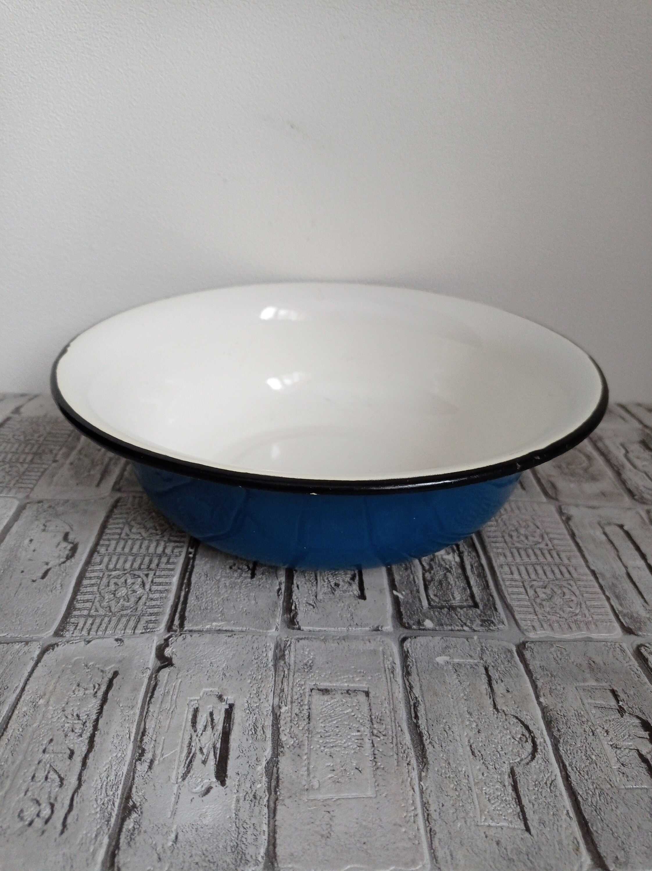 Vintage Enamel Bowl Blue Enamel Bowl Soviet Enamel Bowl | Etsy