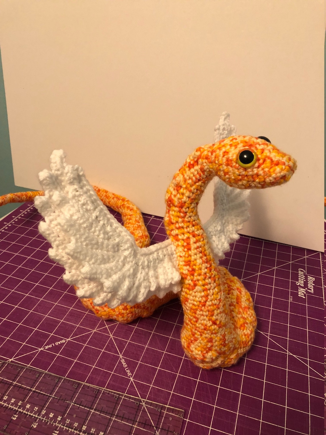 Winged snake boop snoot danger noodle | Etsy