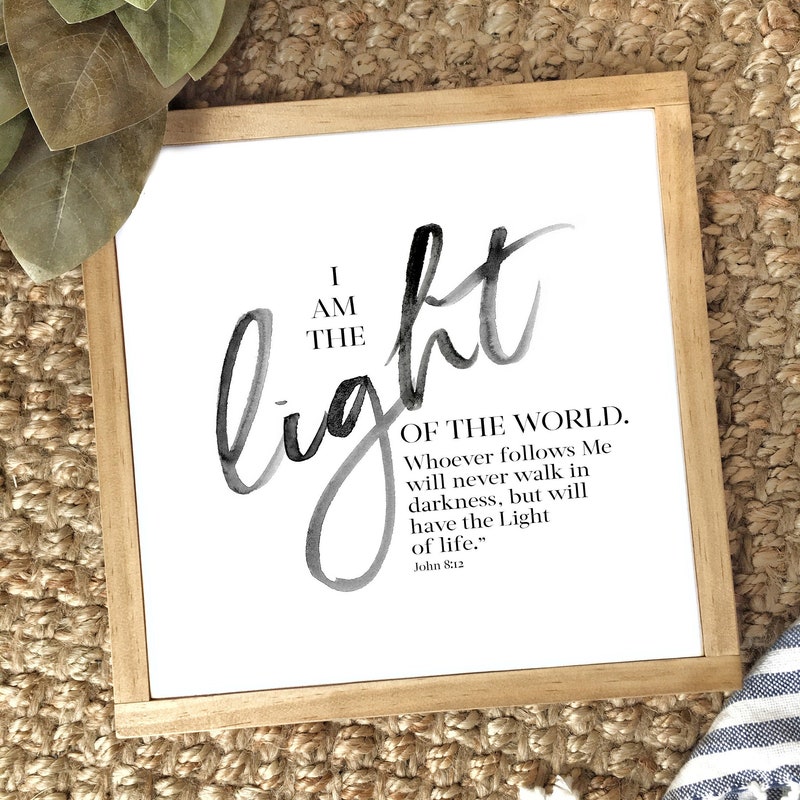 I Am Light of World - Etsy