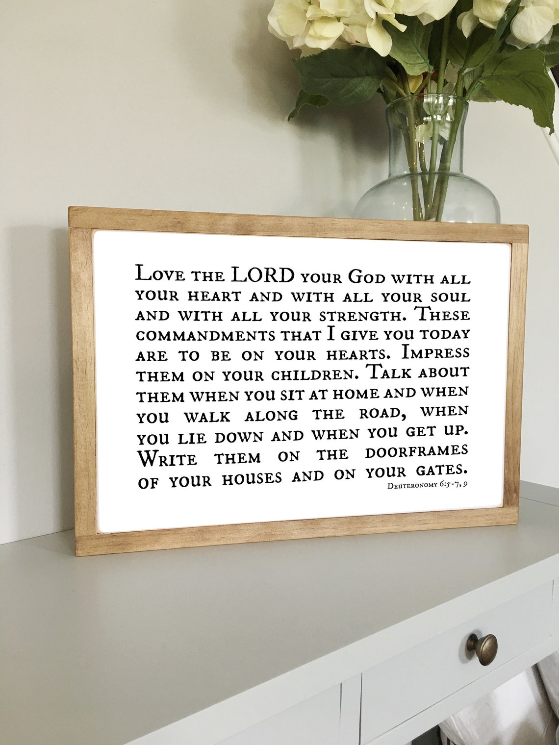 Bible Verse Printable, Deuteronomy 6:5-7 9, Shema, Love the Lord Your ...