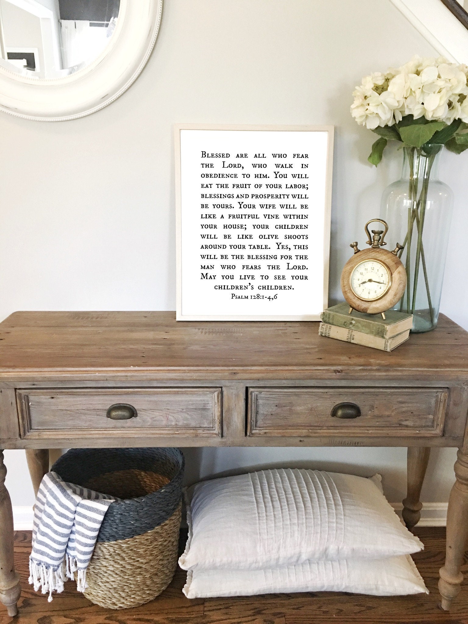 Bible Verse Printable, Psalms 128, Psalms, Bible Verse Wall Art ...